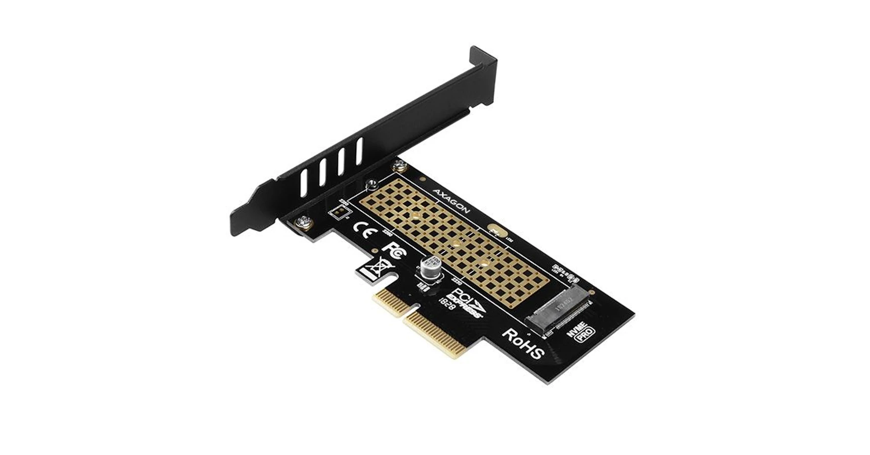 AXAGON PCEM2-N PCIE NVME M.2 x4 M-Key slot adapter - AXAGON - PCLAND