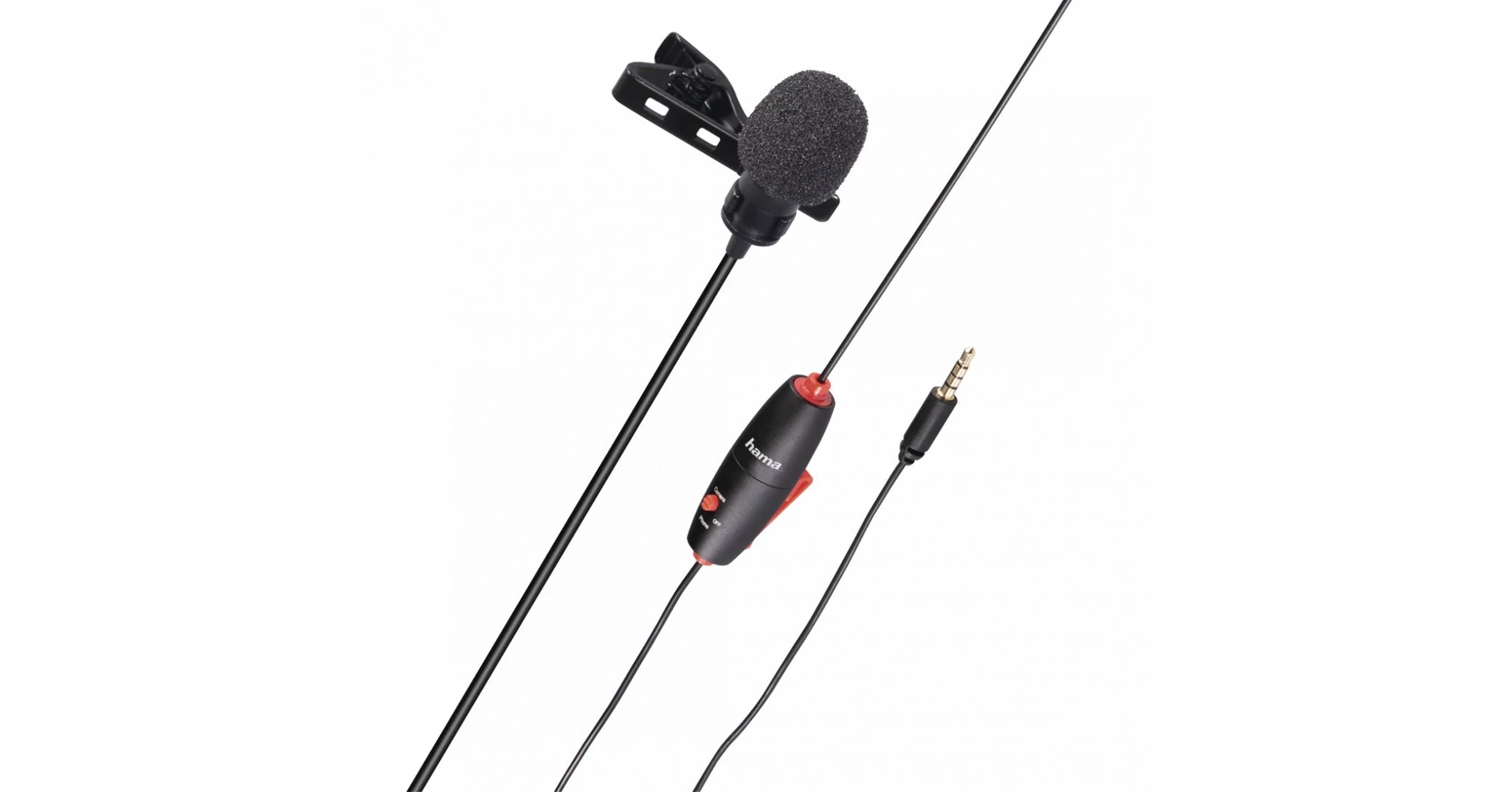 Hama Smart Lavalier Microphone Black - Hama - PCLAND