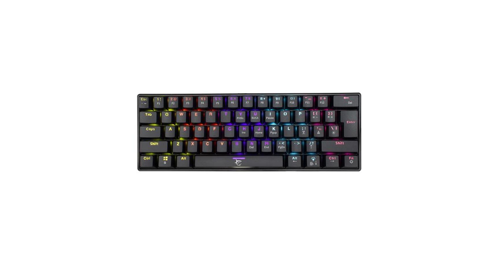 White Shark GK-2022B Shinobi Blue Switches Mechanical 60% Gaming ...