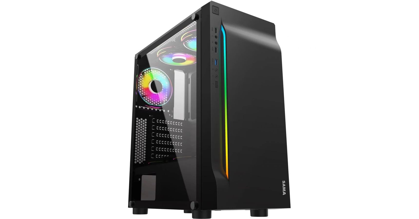 MS Armor V300 Gaming Window Black - MS - PCLAND
