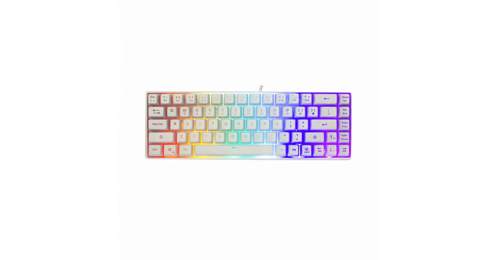 White Shark Ronin RGB Gaming keyboard White HU - White Shark - PCLAND