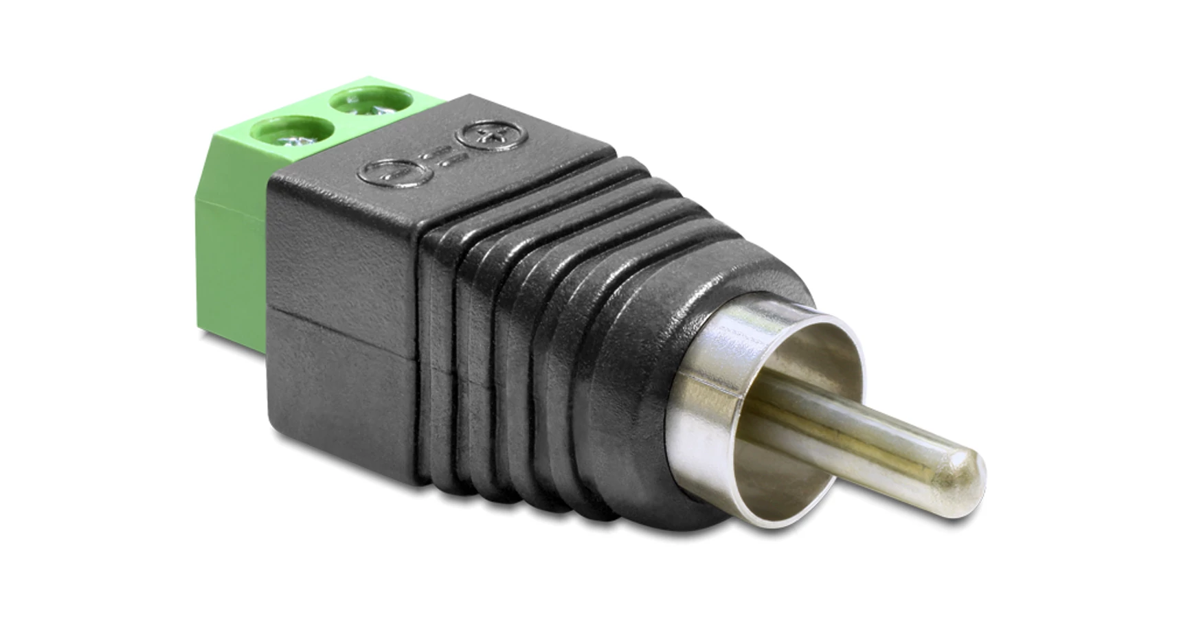 DeLock Adapter RCA male > Terminal Block 2 pin - DeLock - PCLAND