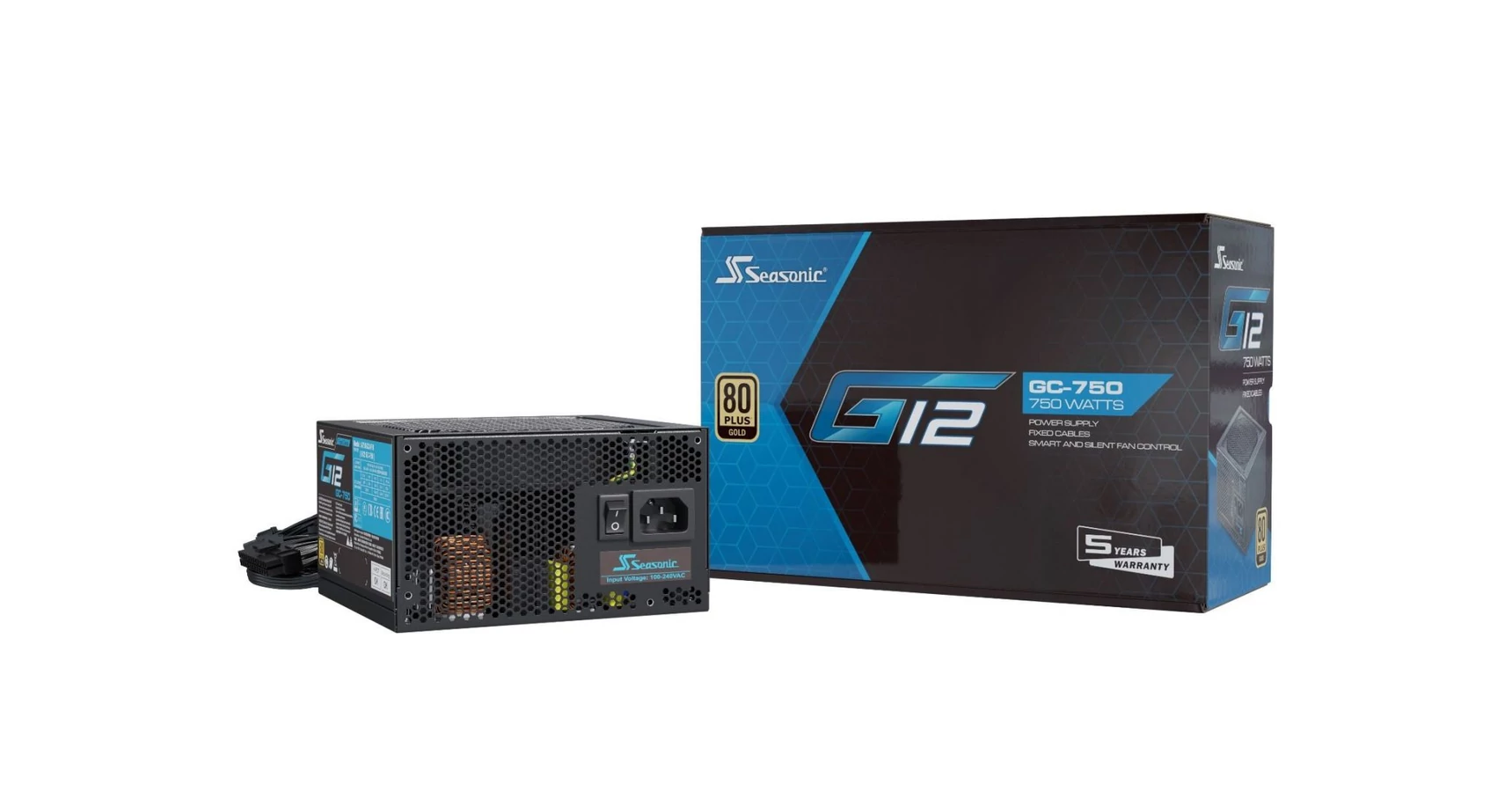 Seasonic 750W 80+ Gold G12 GC - Seasonic - PCLAND