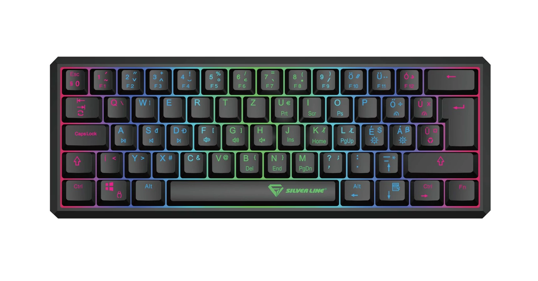 Silverline MK518 Gaming Keyboard Black HU - Silverline - PCLAND