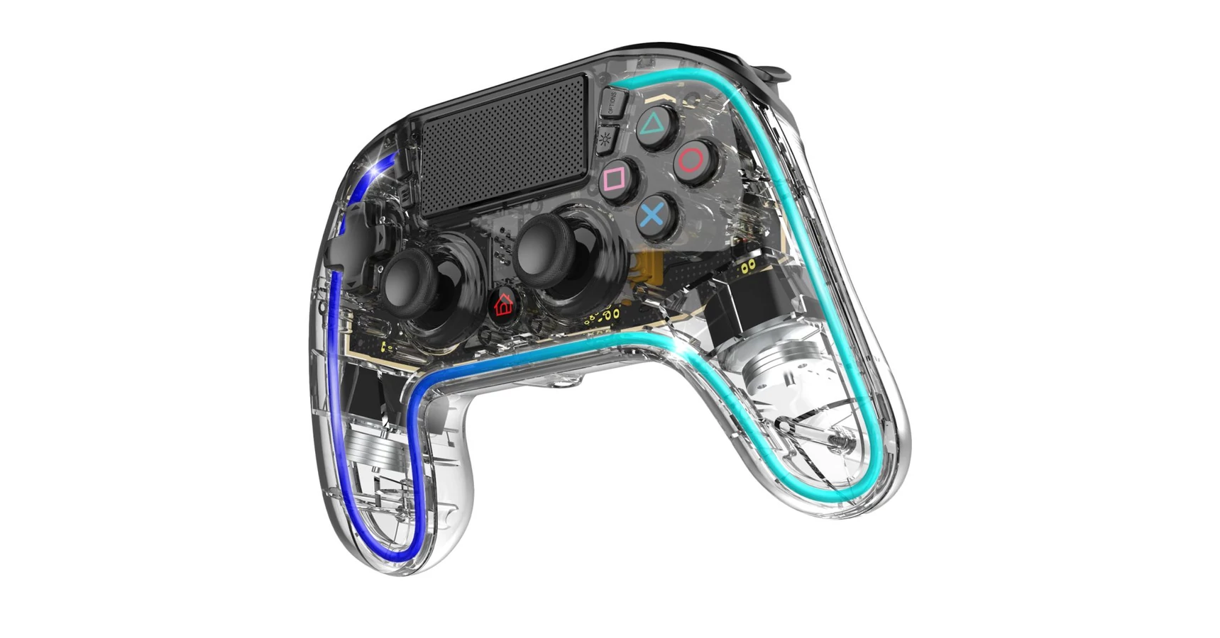 Spirit Of Gamer Neon Bluetooth Gamepad Transparent - Spirit Of Gamer ...