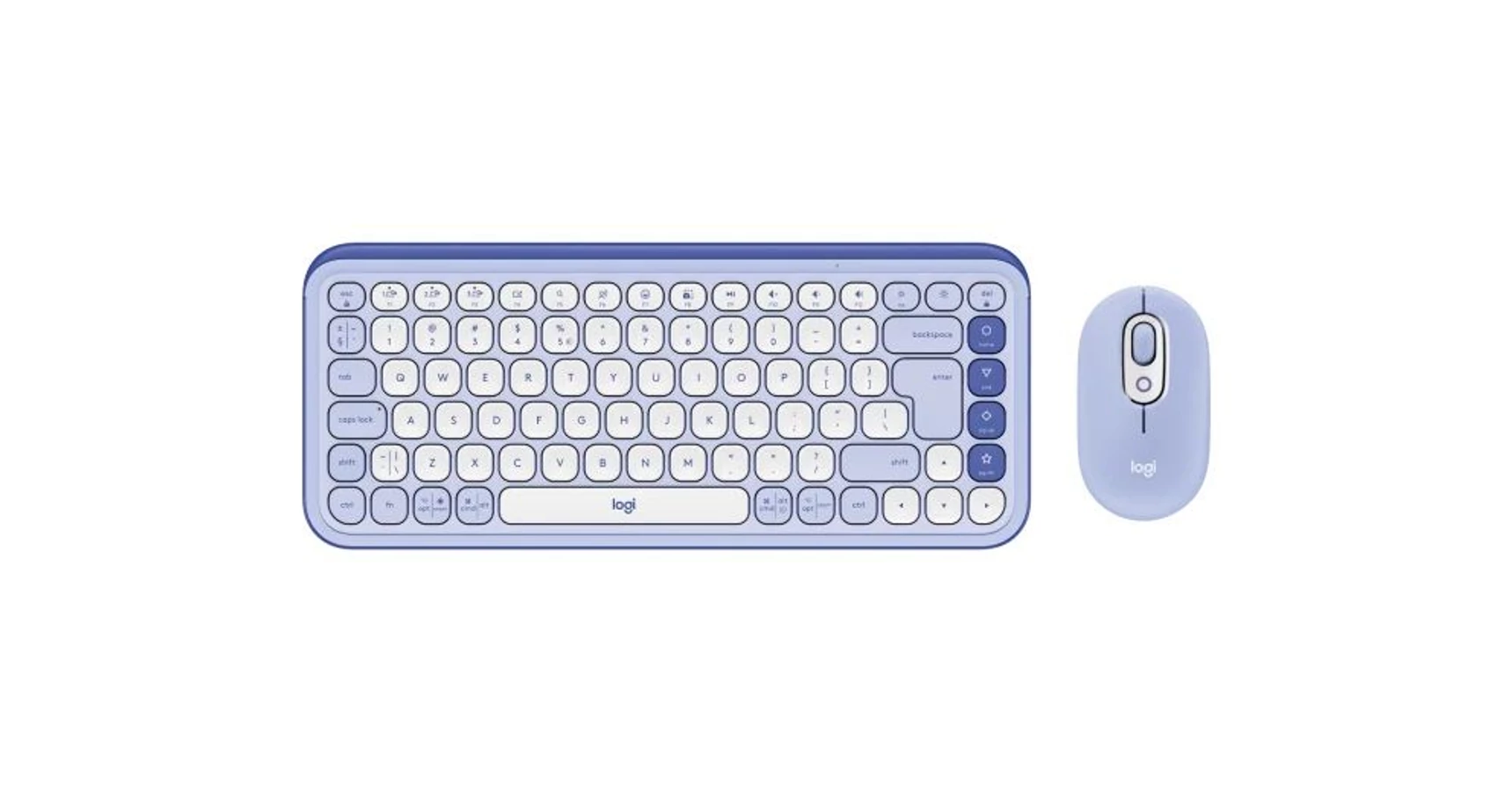 Logitech Pop Icon Wireless Keyboard Combo Lilac/Off White US - Logitech ...