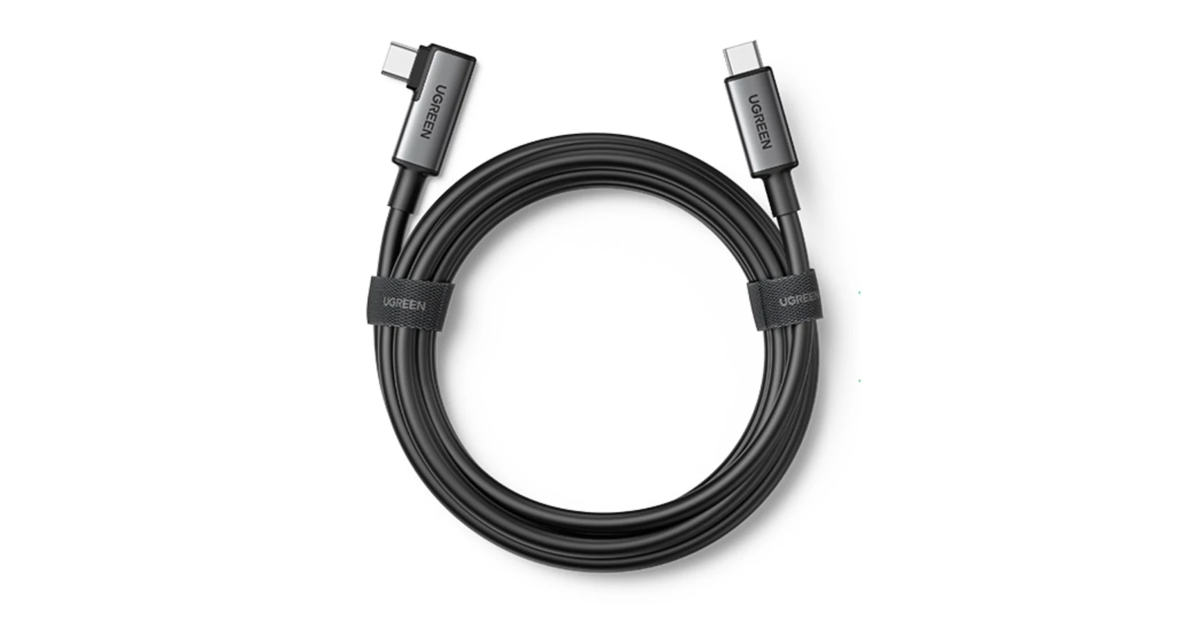 UGREEN Right Angle USB-C to USB-C Link Cable 5m Black - UGREEN - PCLAND