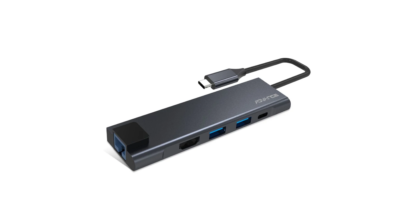 Advance Xpand Smart USB-C 5-In-1 Docking Station Black - Advance - PCLAND