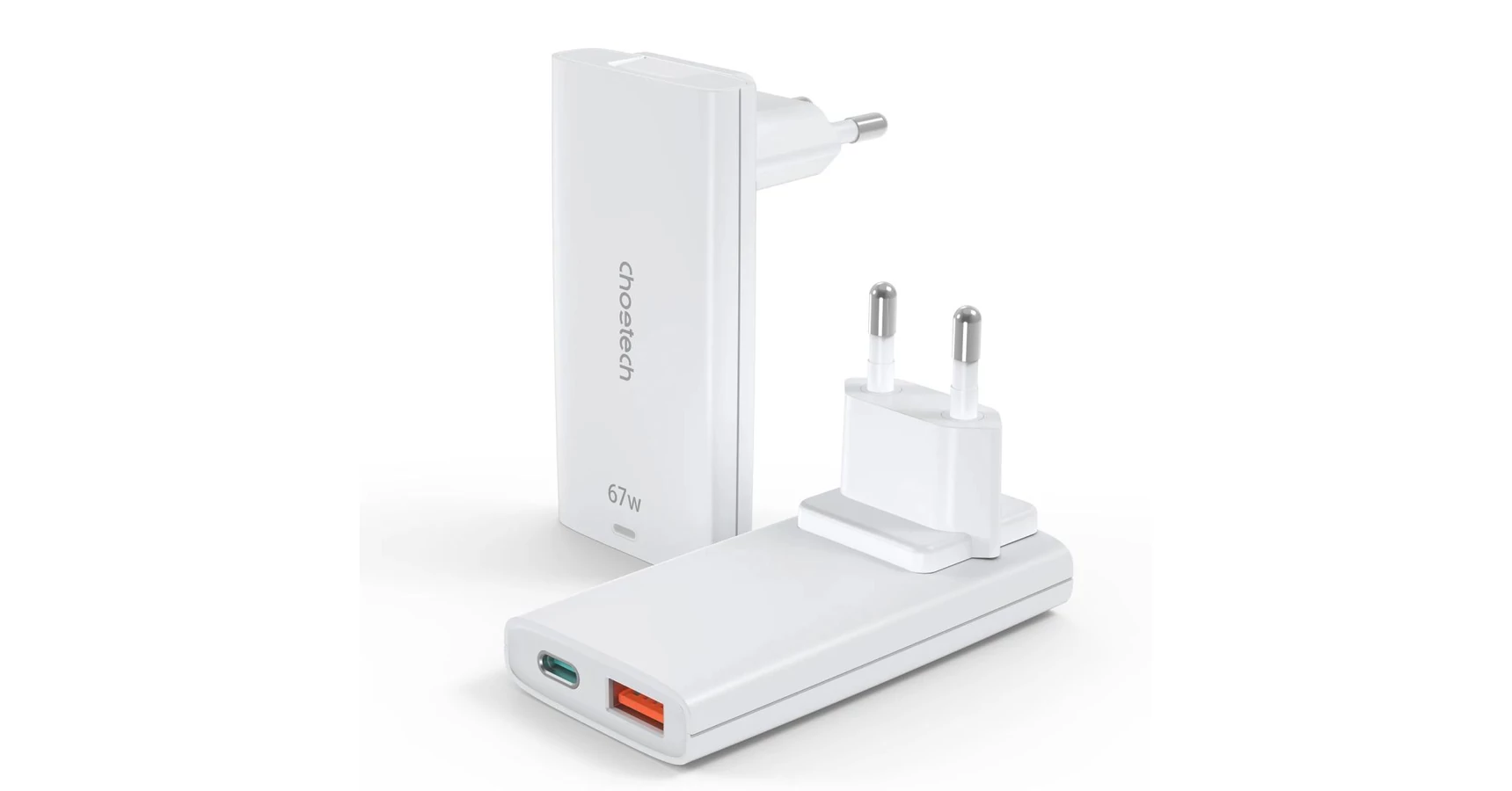 Choetech PD6011 67W Dual-Port Portable GaN Adapter White - Choetech ...